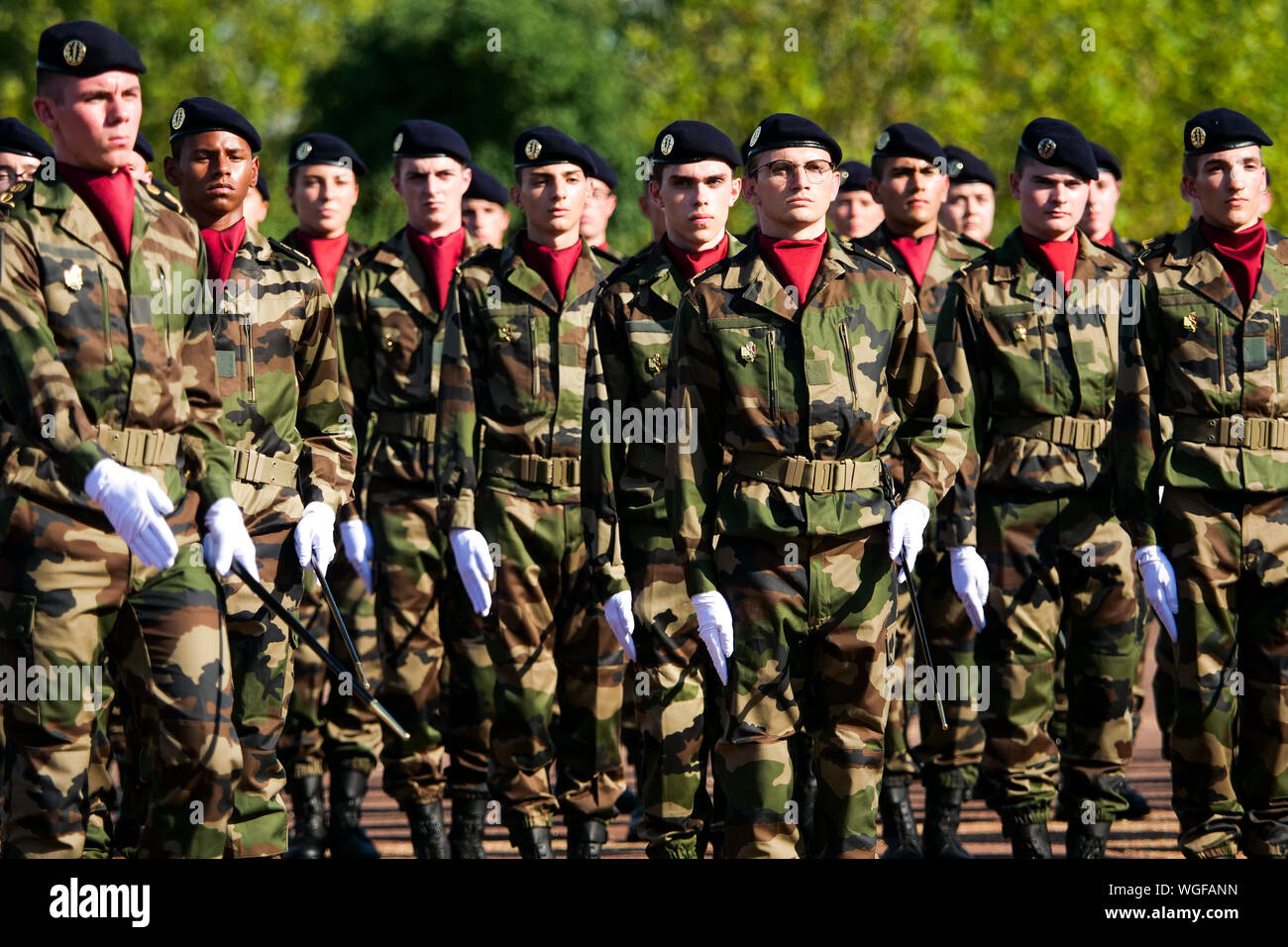 Welcoming ceremony for the new pupils at French Military Health School ...
