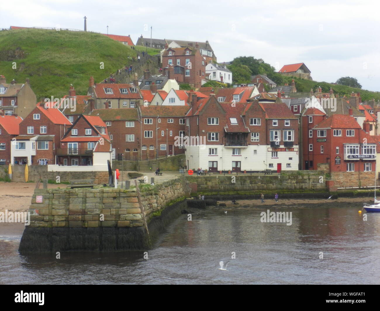 Whitby , holiday seaside town in Yorkshire England Stock Photo - Alamy