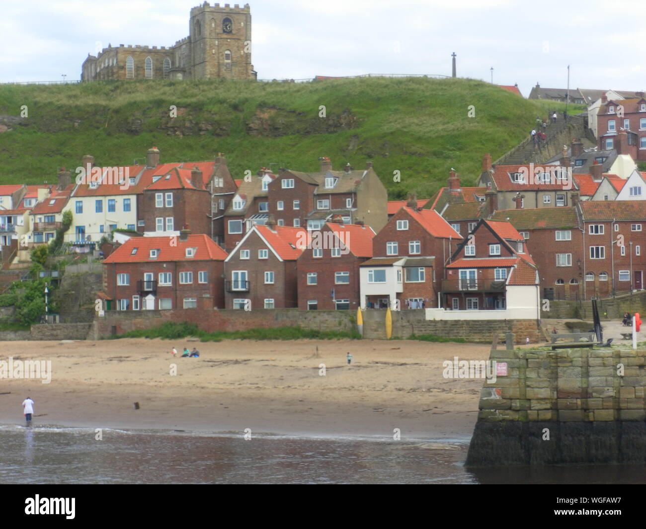 Whitby , holiday seaside town in Yorkshire England Stock Photo - Alamy