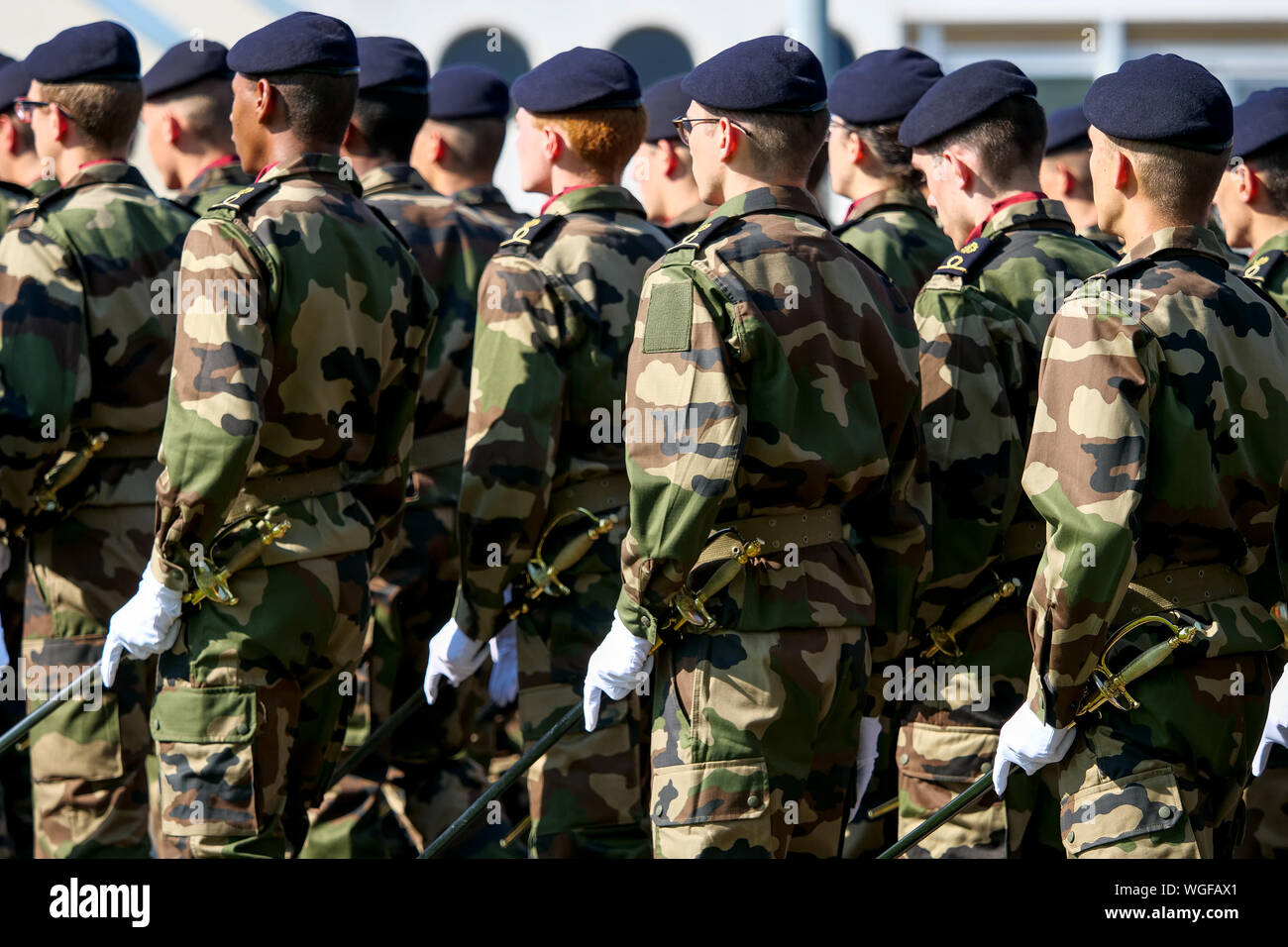 Welcoming ceremony for the new pupils at French Military Health School ...