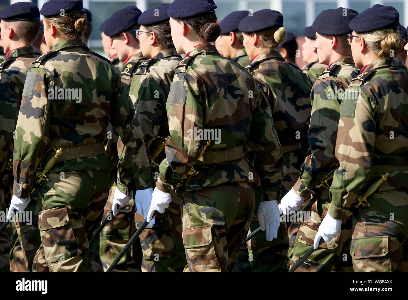 Welcoming ceremony for the new pupils at French Military Health School ...