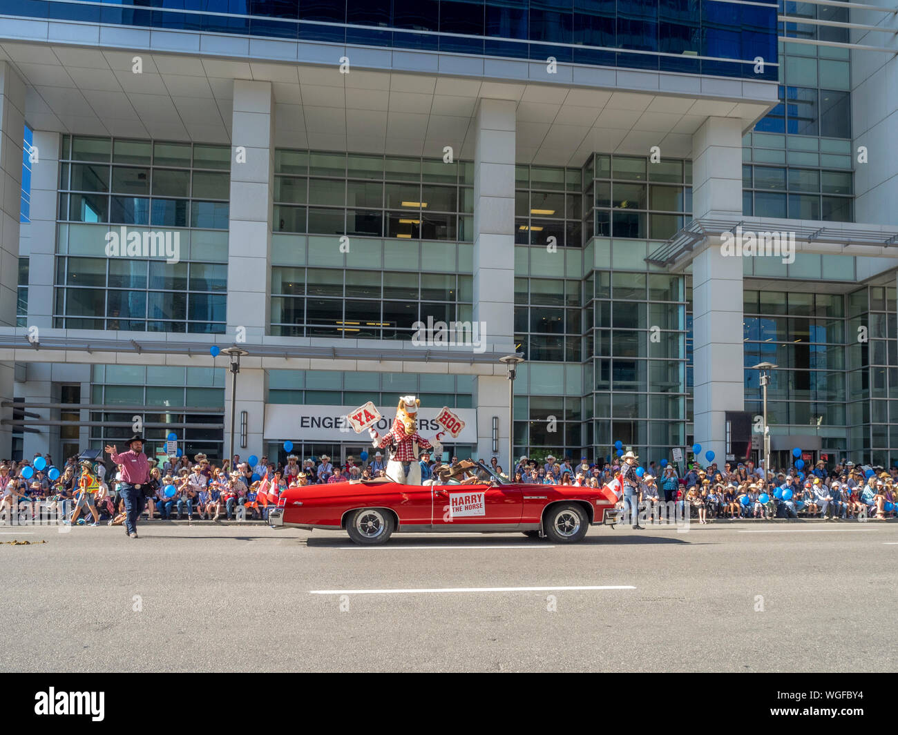 Sights and participants in the Calgary Stampede Parade, in Calgary ...