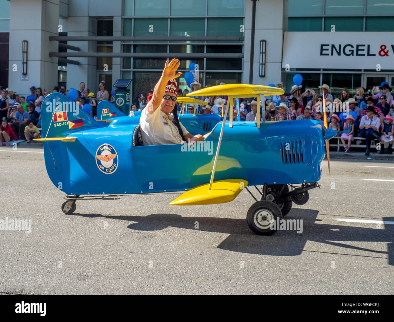 Sights and participants in the Calgary Stampede Parade, in Calgary ...