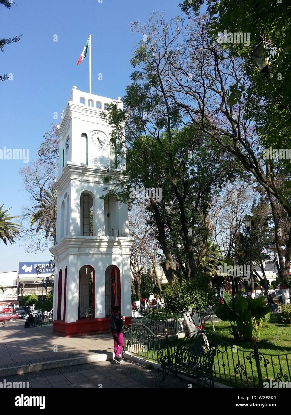 White clock tower hi-res stock photography and images - Alamy
