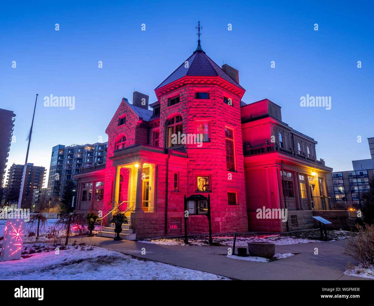 peter Lougheed House - Old sandstone mansion in Calgary Alberta which ...