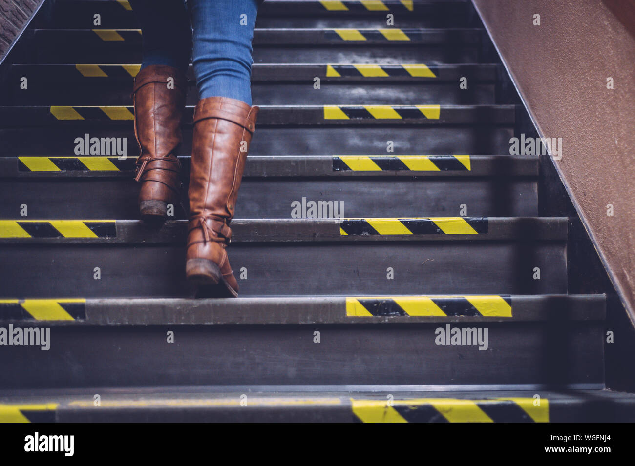 Marking steps hi-res stock photography and images - Alamy