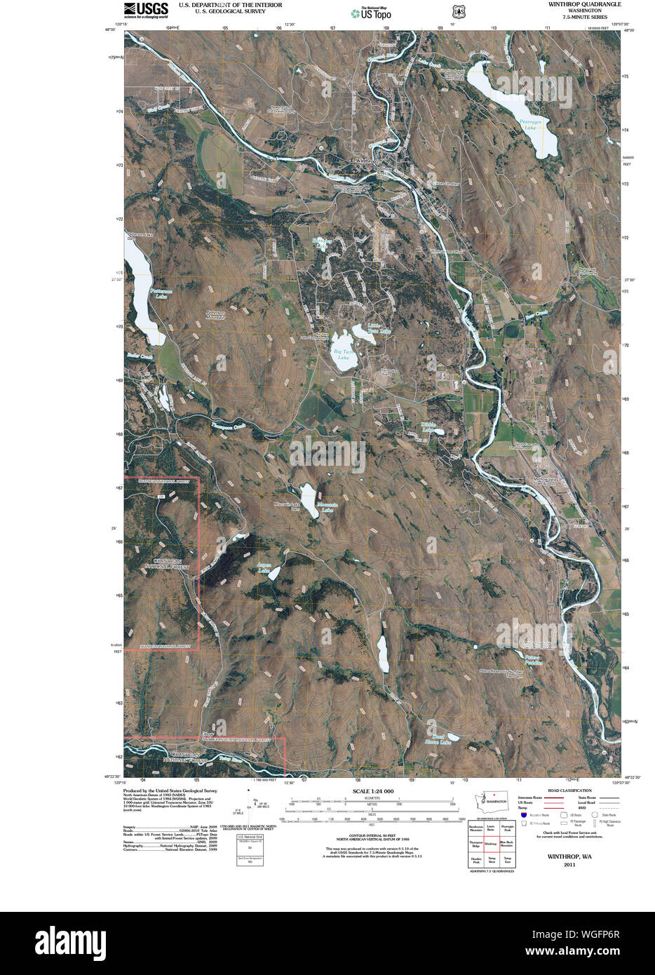 Map of winthrop hi-res stock photography and images - Alamy