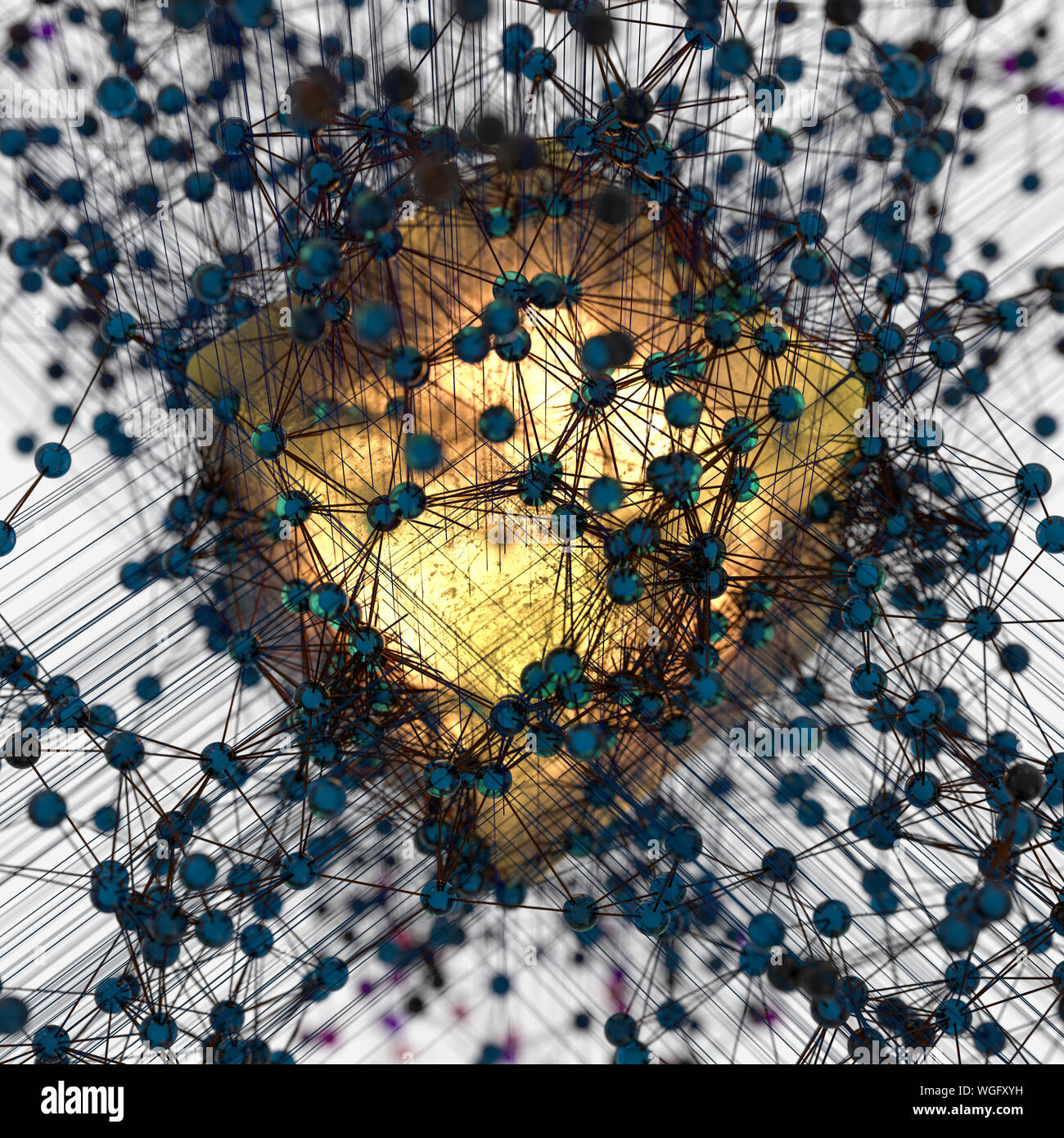 Transparent cube technical connection hi-res stock photography and ...
