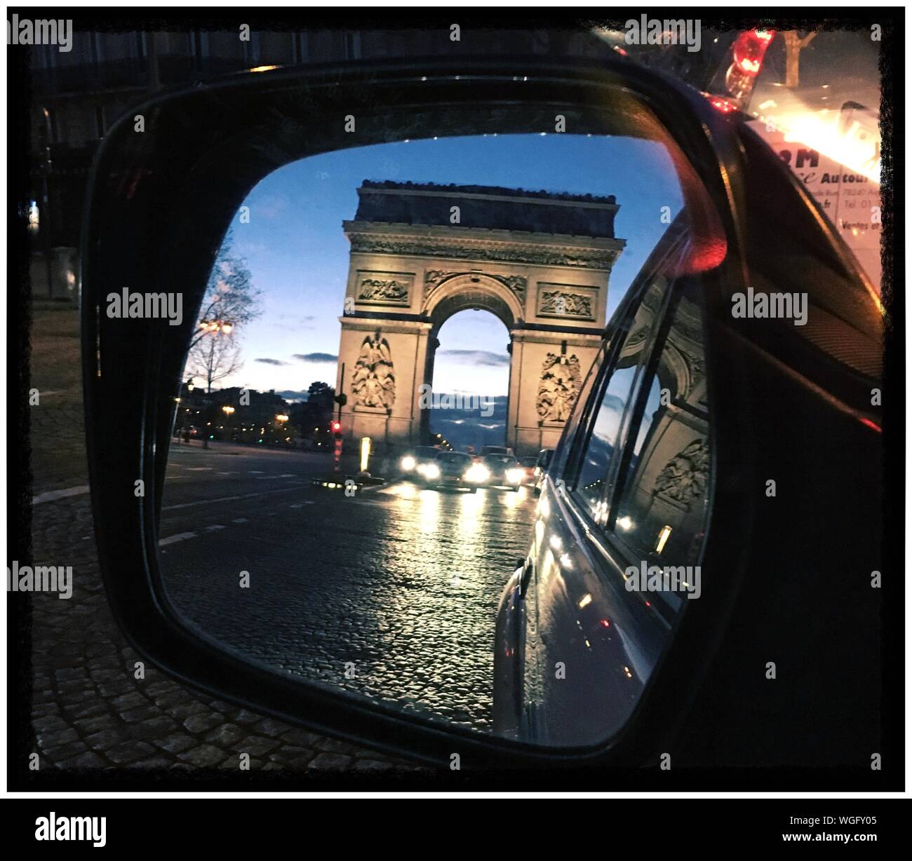 Arc de triomphe view Cut Out Stock Images & Pictures - Alamy