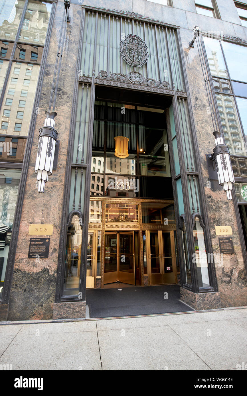 entrance to 333 north michigan building chicago illinois united states ...