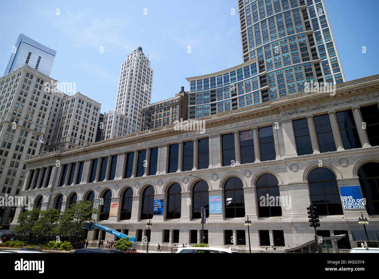 Chicago Cultural Center in the old chicago public library building ...