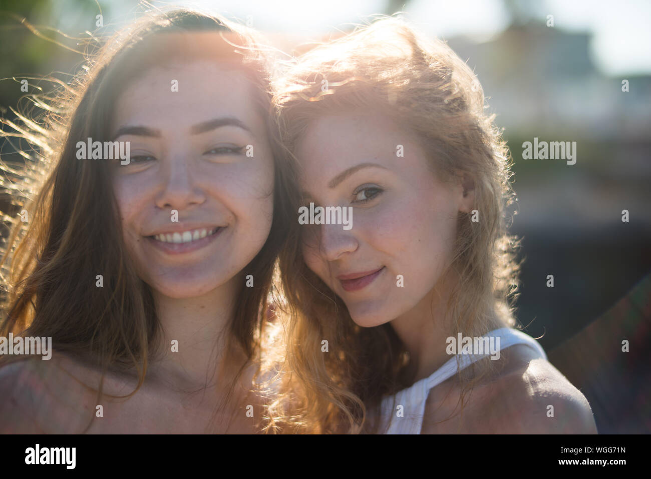 Female portrait hair headshot hi-res stock photography and images - Alamy
