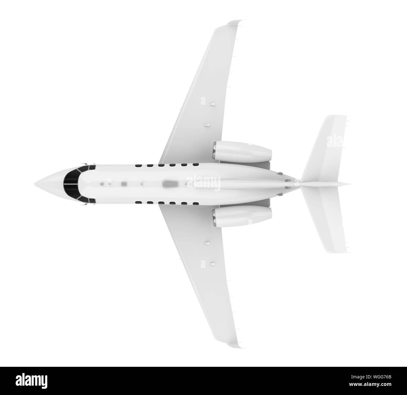 Private Jet Airplane Isolated Stock Photo - Alamy