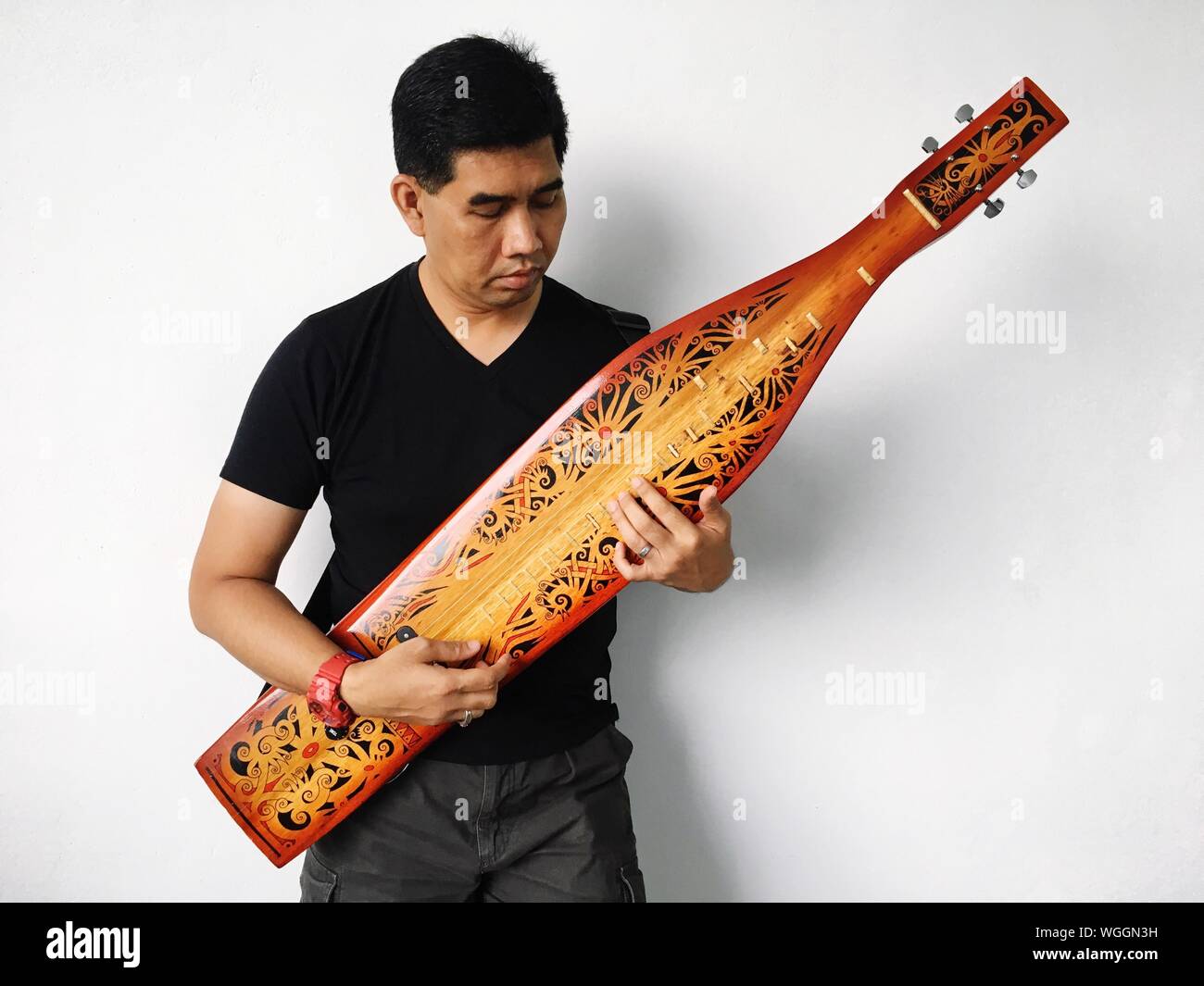 Man with musical instrument hi-res stock photography and images - Alamy
