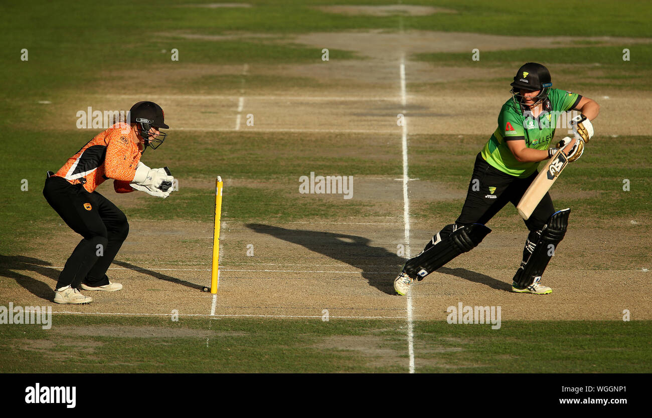 Western Storm's Rachel Priest is stump by Southern Vipers' Carla Rudd ...