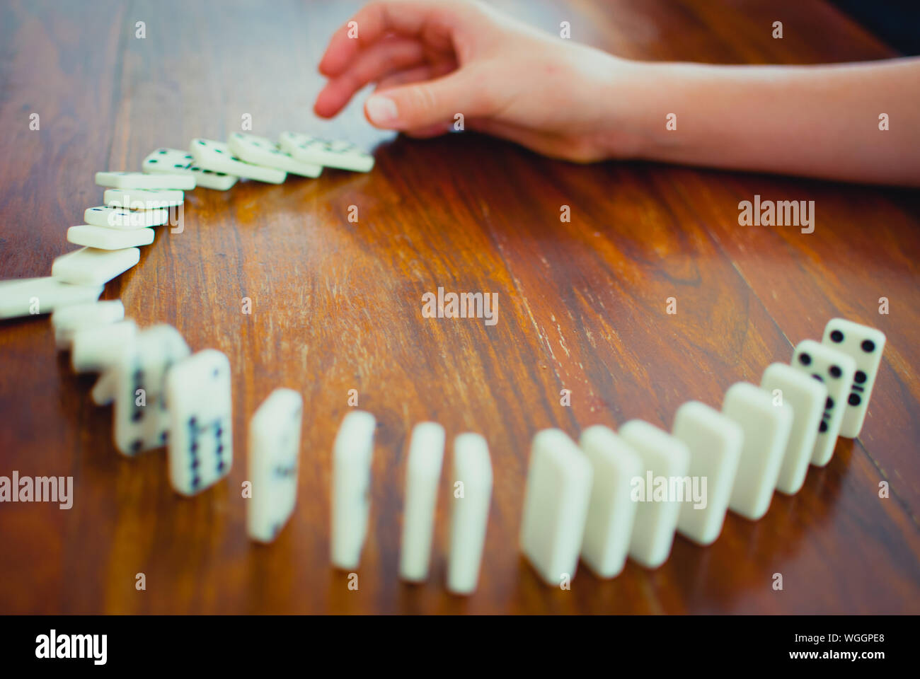 Domino effect control hi-res stock photography and images - Alamy