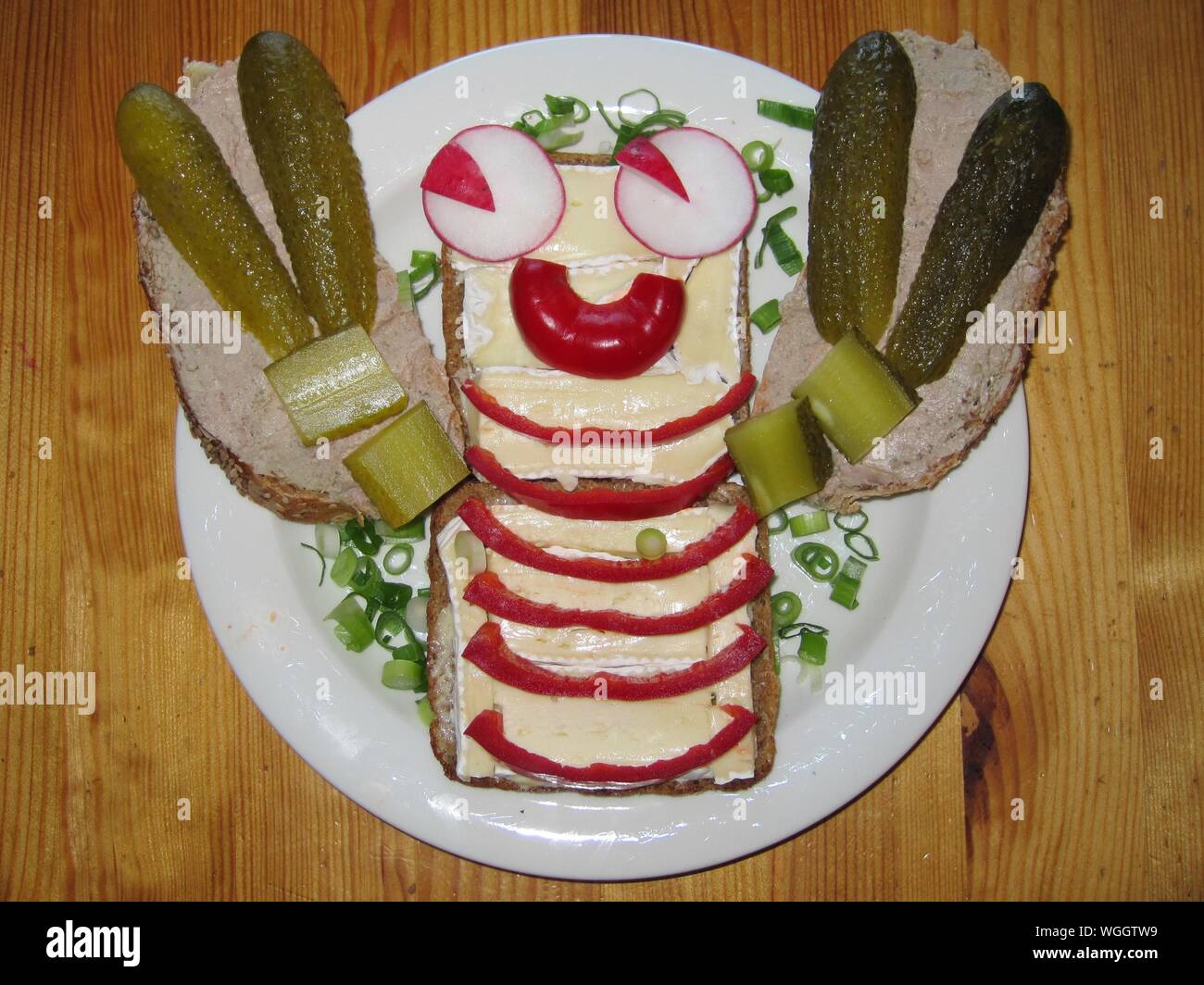 Anthropomorphic face made plate hi-res stock photography and images - Alamy