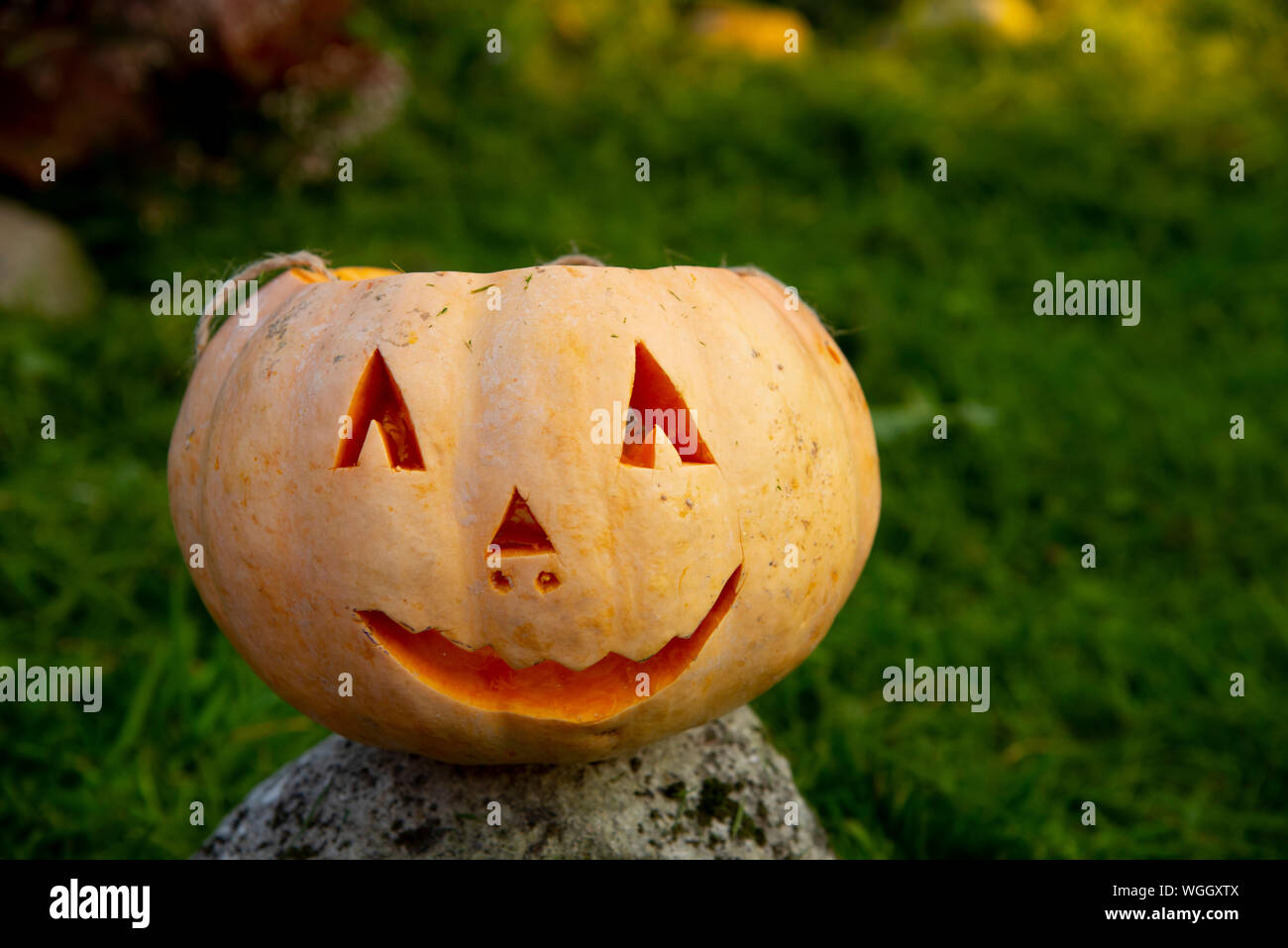 Creepy pumpkin eyes nose mouth hi-res stock photography and images - Alamy
