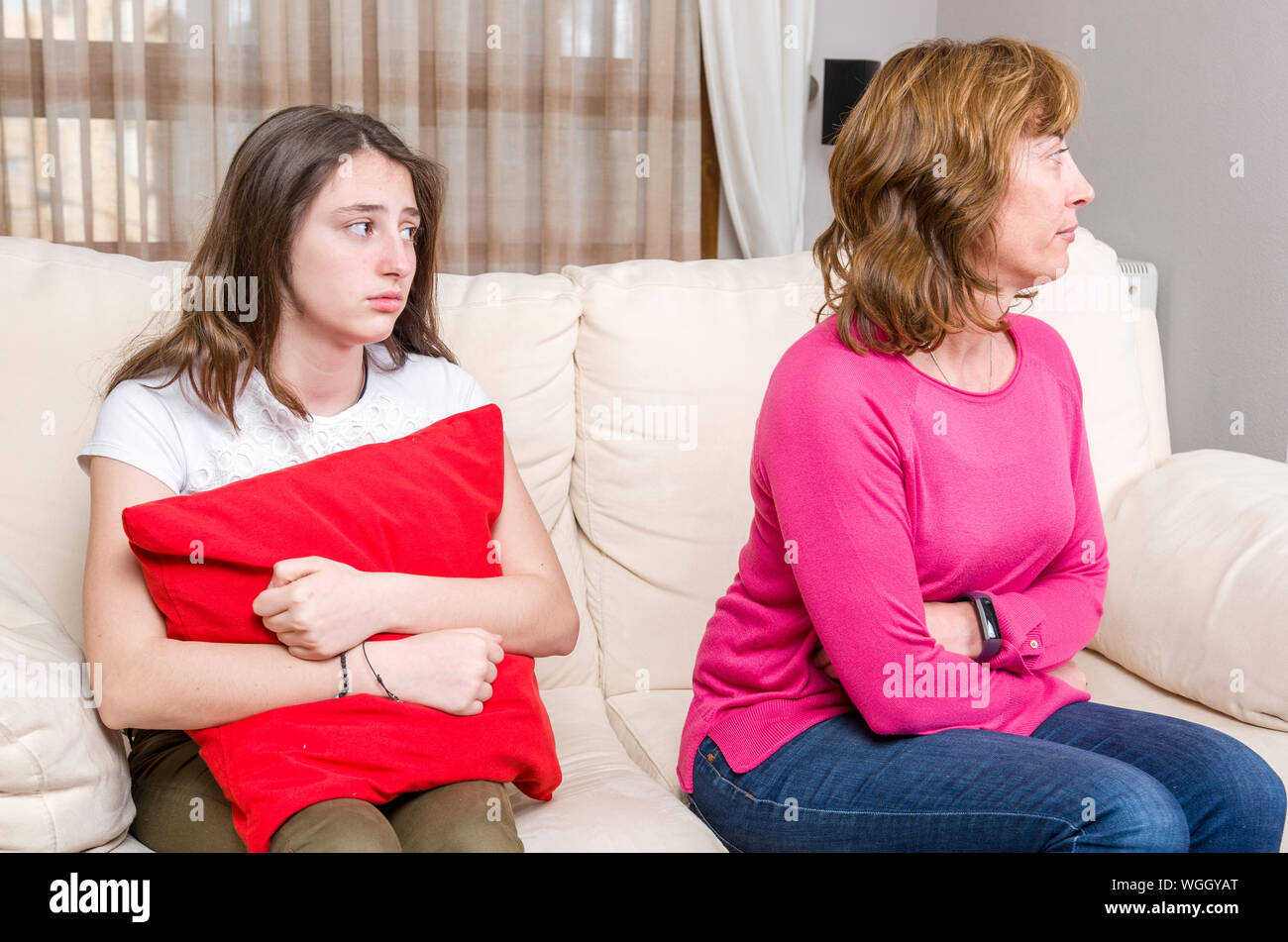 Angry teenager mother hi-res stock photography and images - Alamy