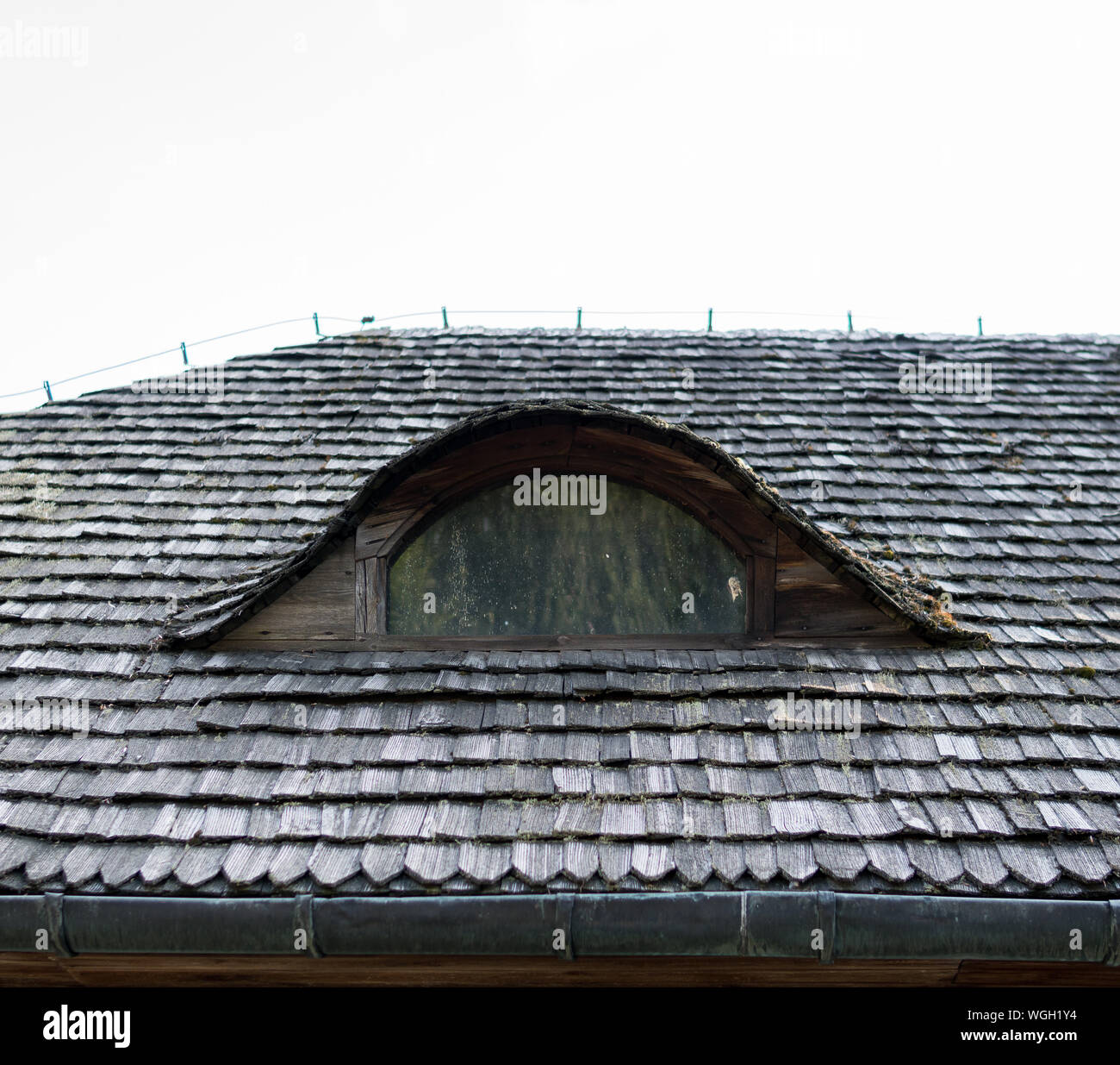 detail of old vintage window in a roof Stock Photo - Alamy