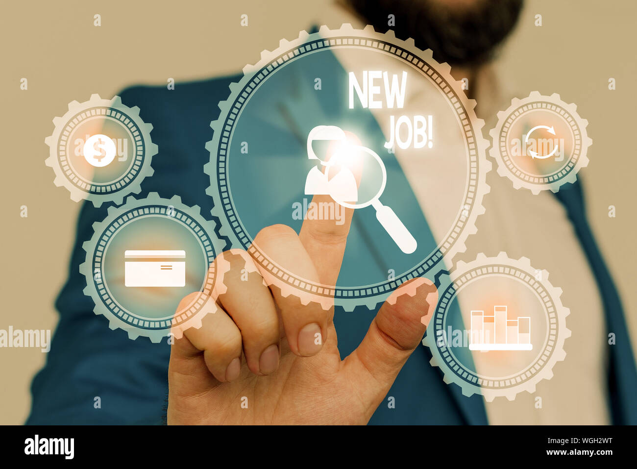 Conceptual hand writing showing New Job. Concept meaning recently ...