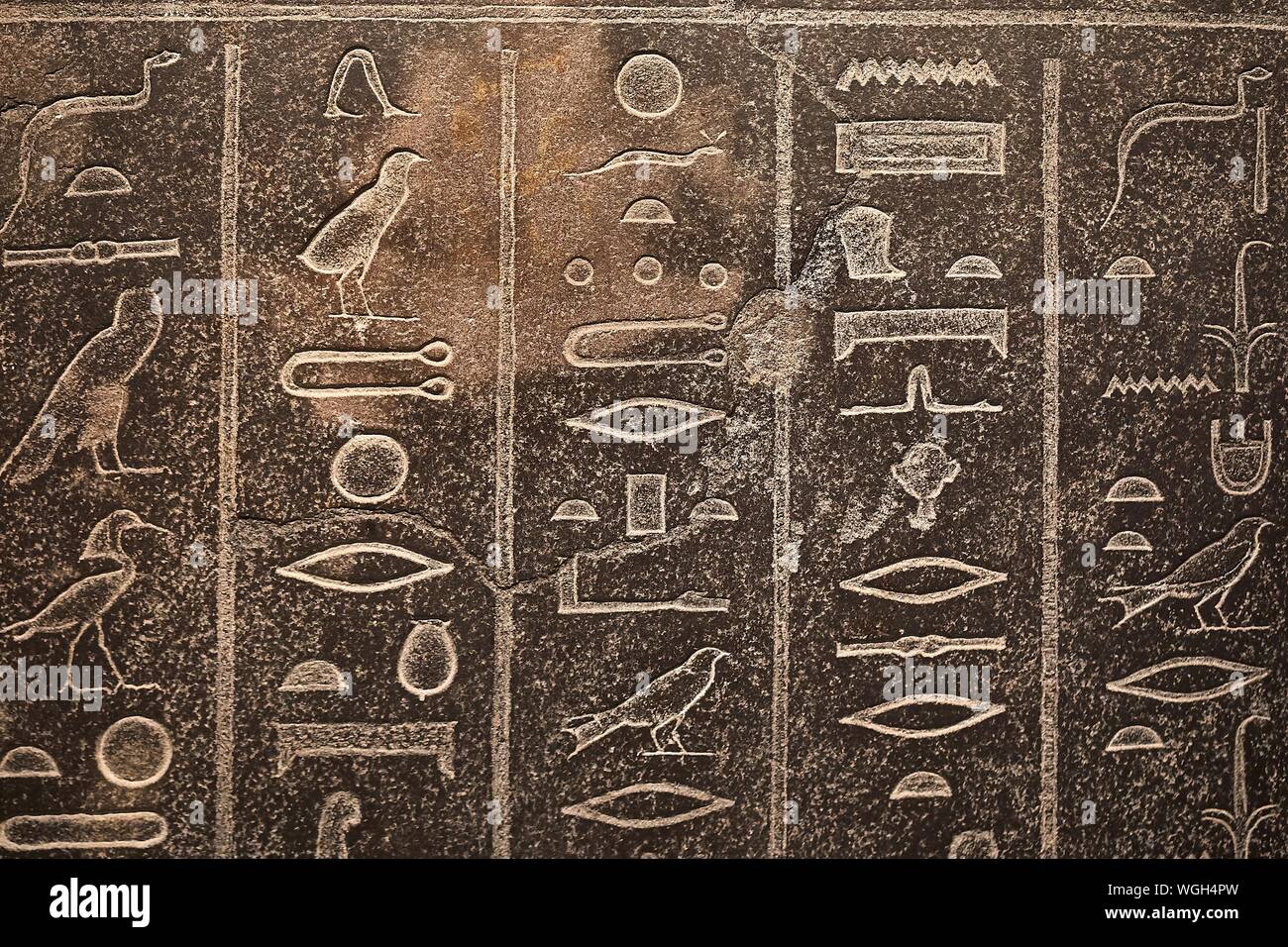 Ancient Hieroglyphic Script Stock Photo - Alamy