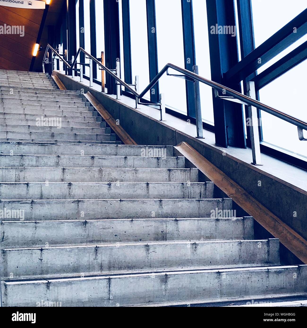 Empty stairs railing hi-res stock photography and images - Alamy