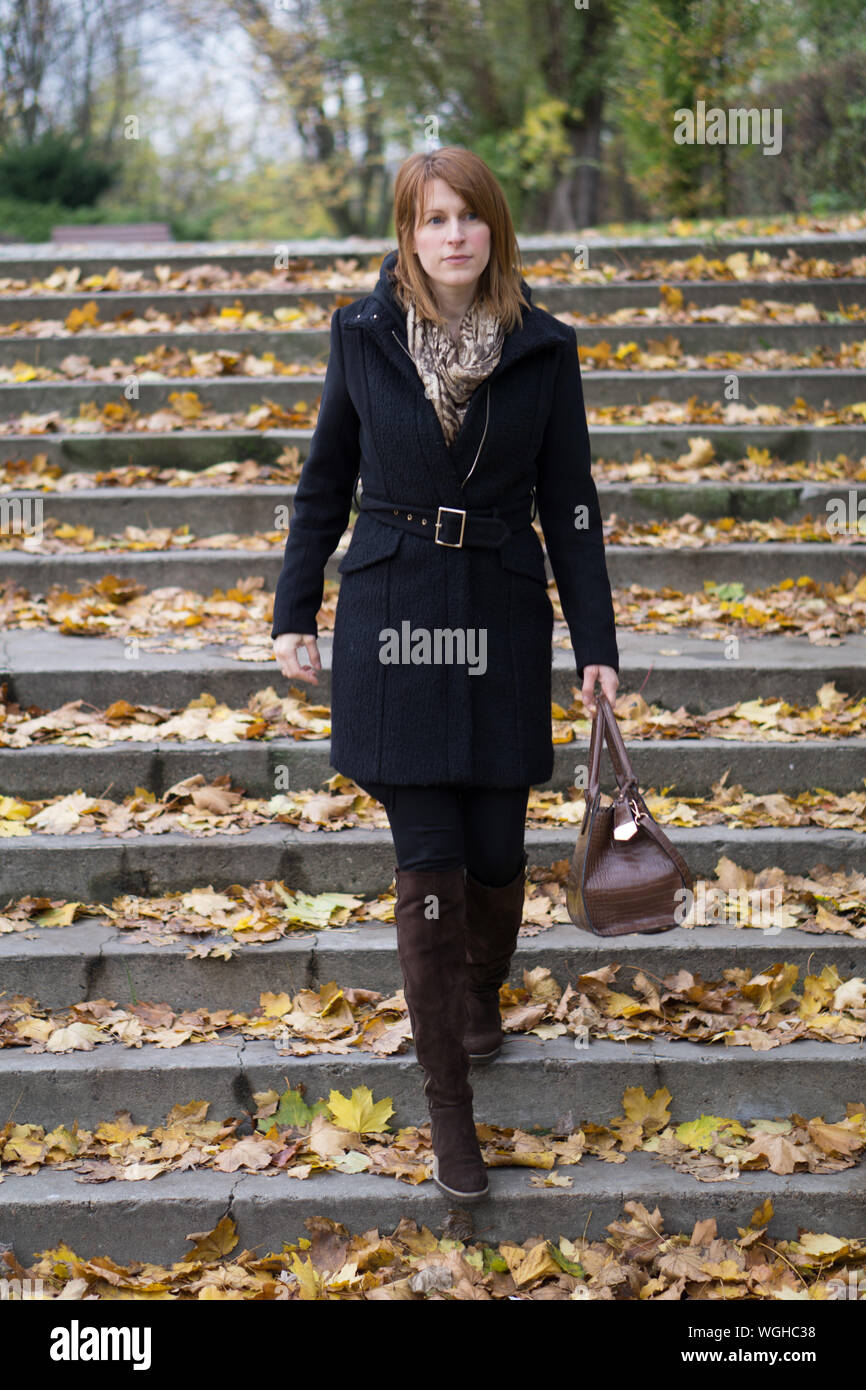 Walking down steps nature hi-res stock photography and images - Alamy