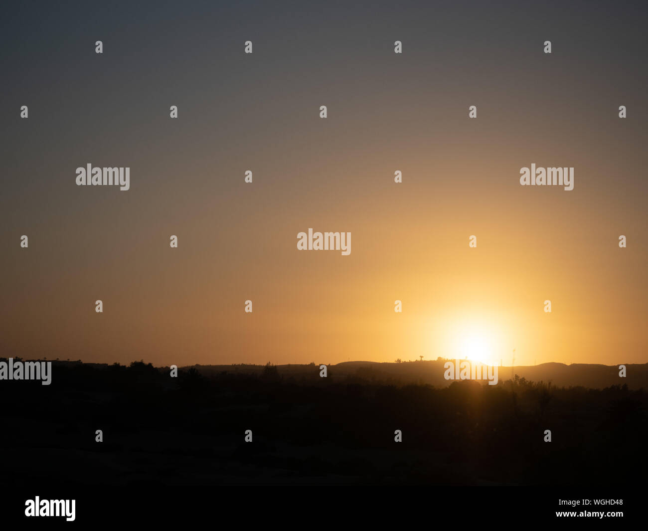 Sunset at Maspalomas Dunes, Gran Canaria Stock Photo - Alamy