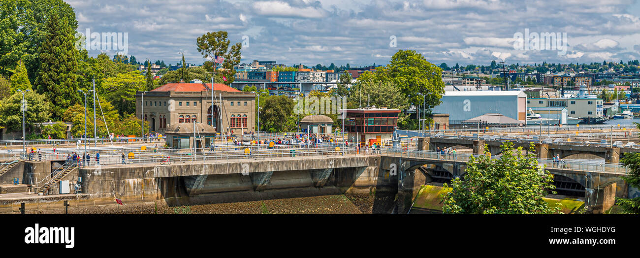 Ballard Locks near Seattle, Washington Stock Photo - Alamy