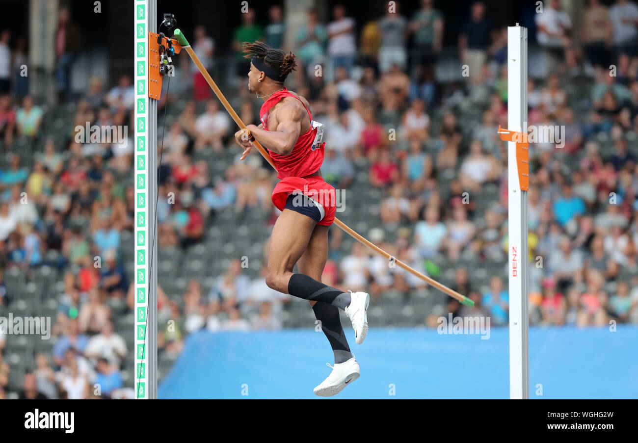 Berlin, Germany. 01st Sep, 2019. : Athletics, pole vault: Meeting ...