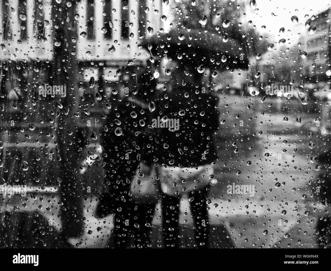 Wet car window Black and White Stock Photos & Images - Alamy