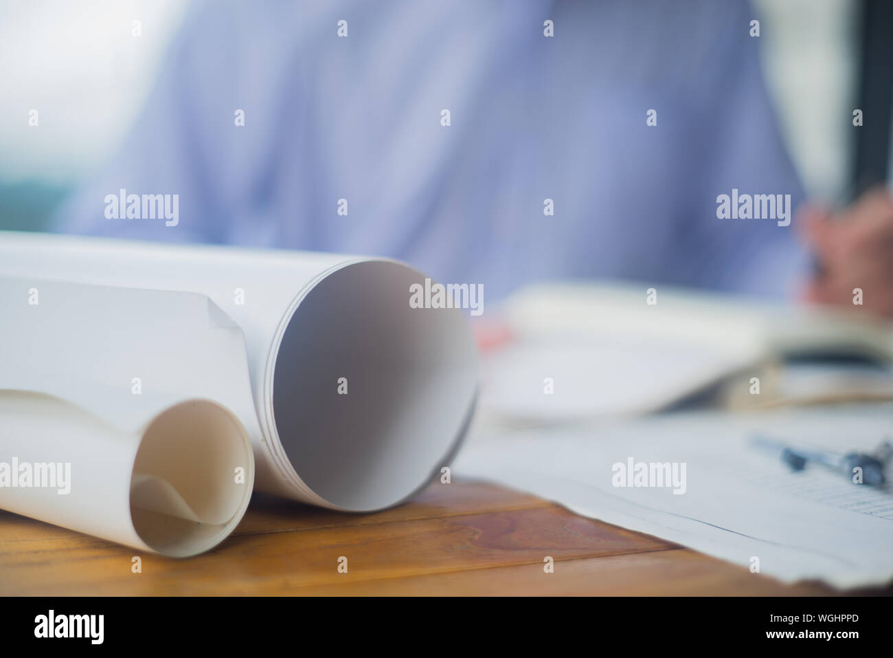 Rolled Blank Papers High Resolution Stock Photography and Images - Alamy