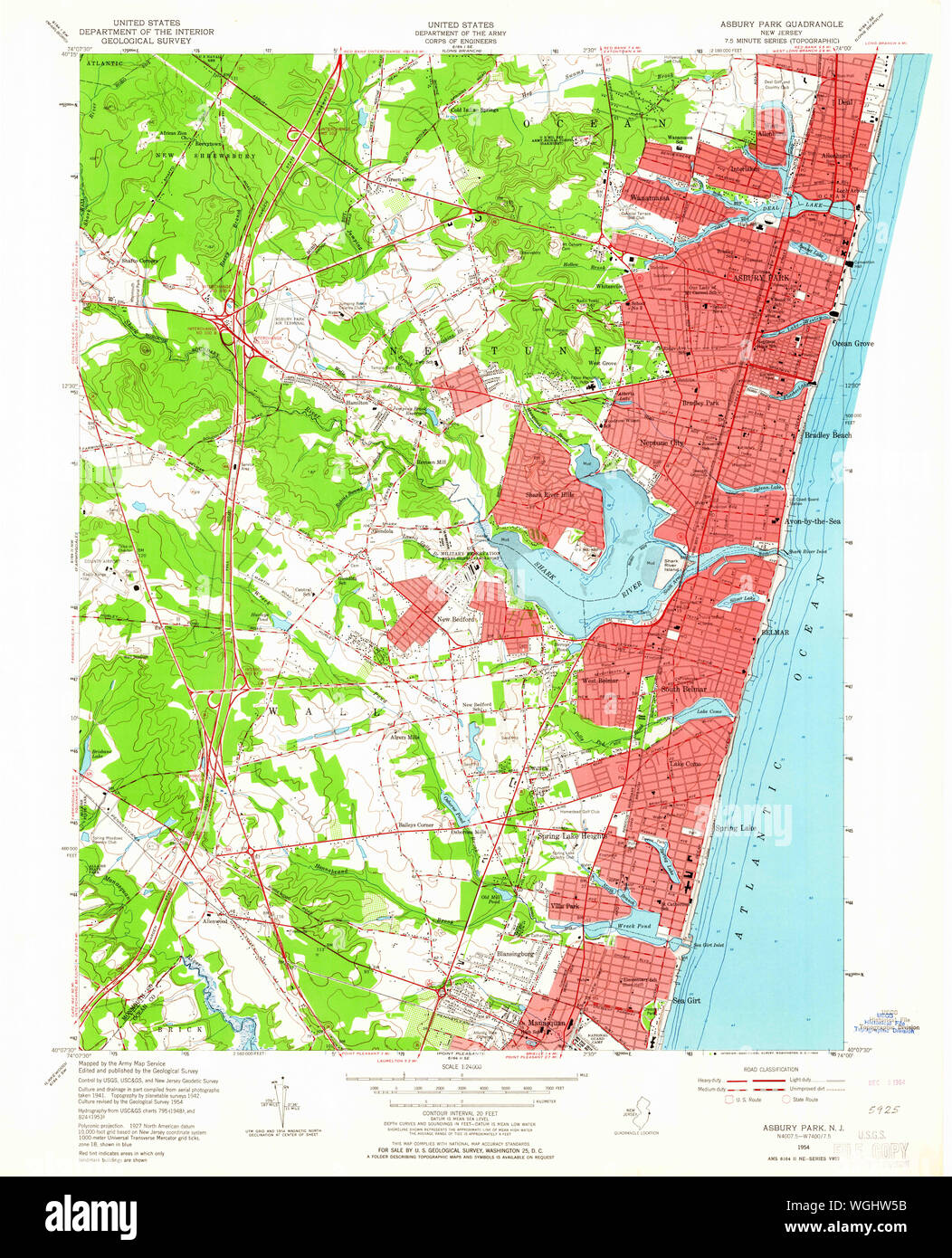 Asbury park map hi-res stock photography and images - Alamy