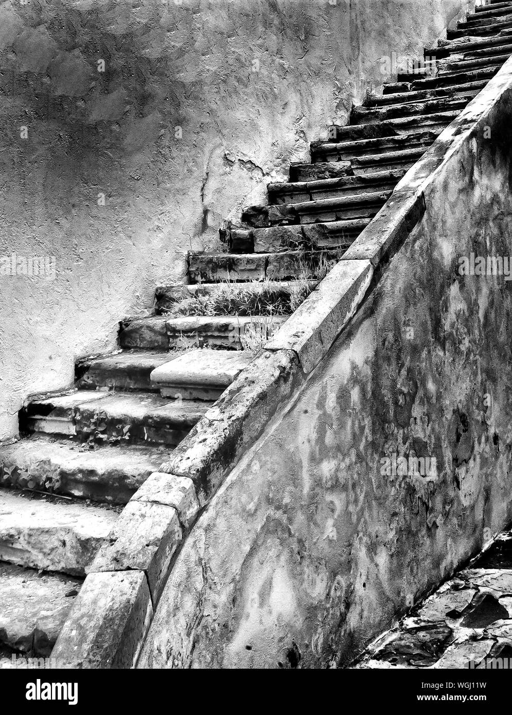Low angle view narrow stairs hi-res stock photography and images - Alamy