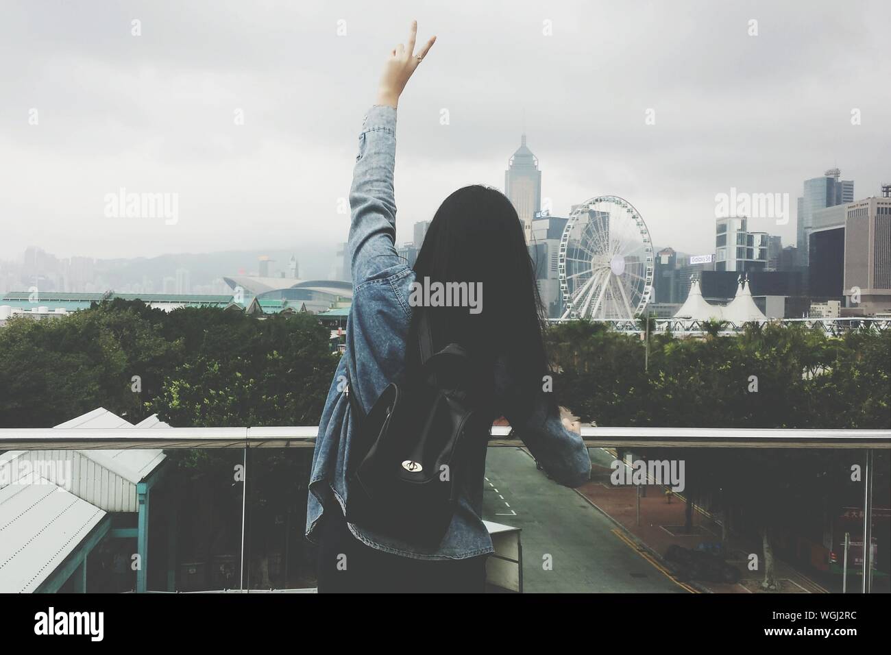 Woman victory rear hi-res stock photography and images - Alamy