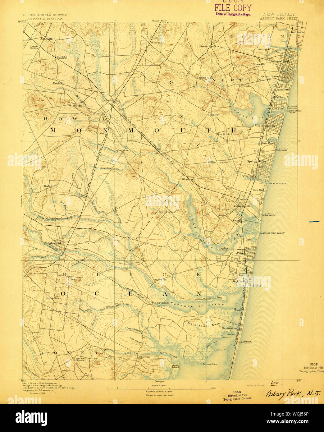 Asbury park maps hi-res stock photography and images - Alamy