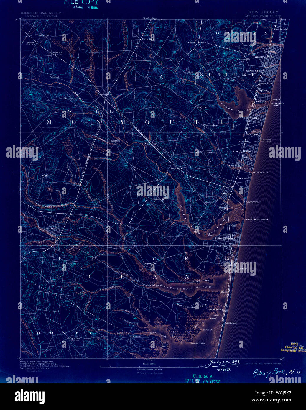 Asbury park map hi-res stock photography and images - Alamy