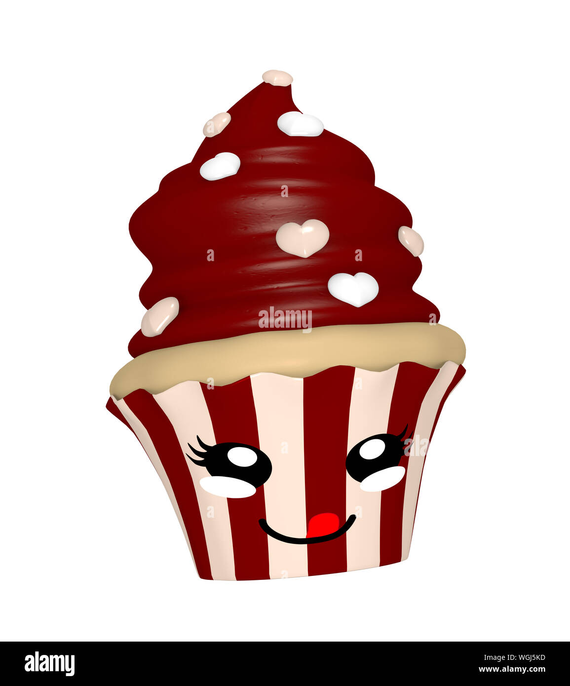 Funny cartoon character cupcake 3d hi-res stock photography and images ...