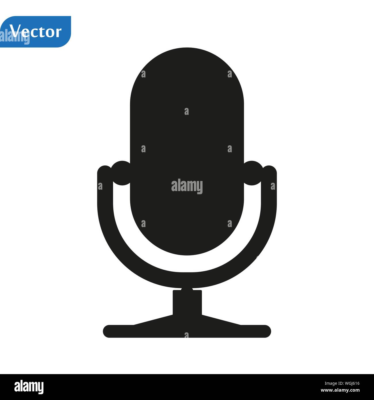 Microphone vector icon, Web design icon. Voice vector icon, Record ...