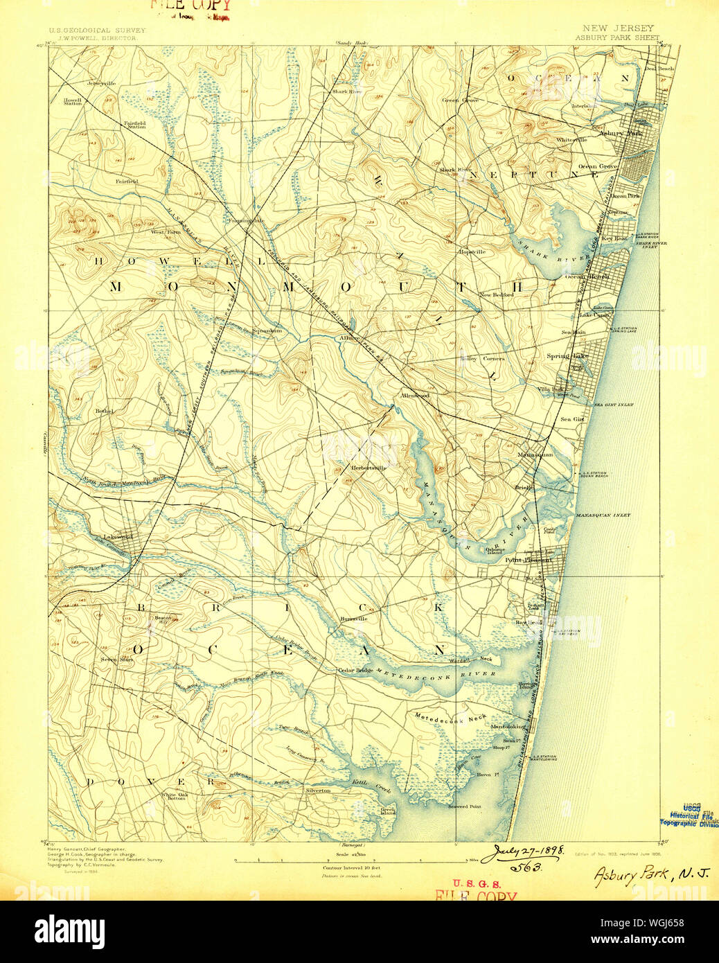 Asbury park maps hi-res stock photography and images - Alamy