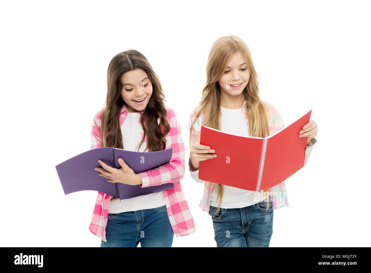 Pads perfect for keeping notes. Adorable little girls with colorful ...