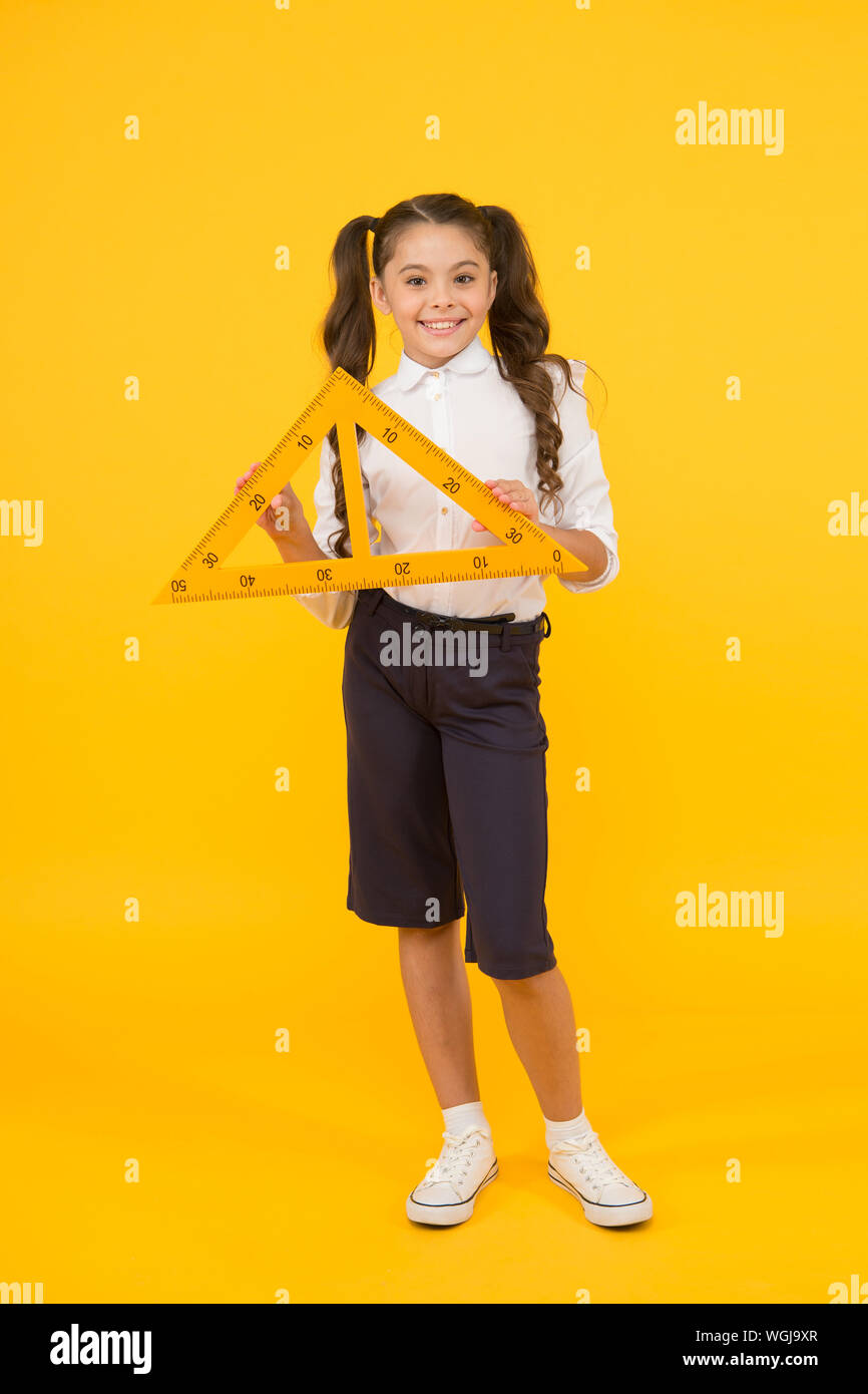 Math student measuring shape hi-res stock photography and images - Alamy