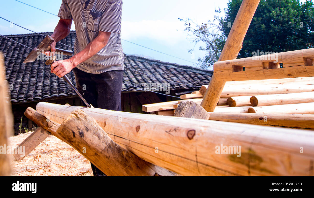 Log construction hi-res stock photography and images - Alamy