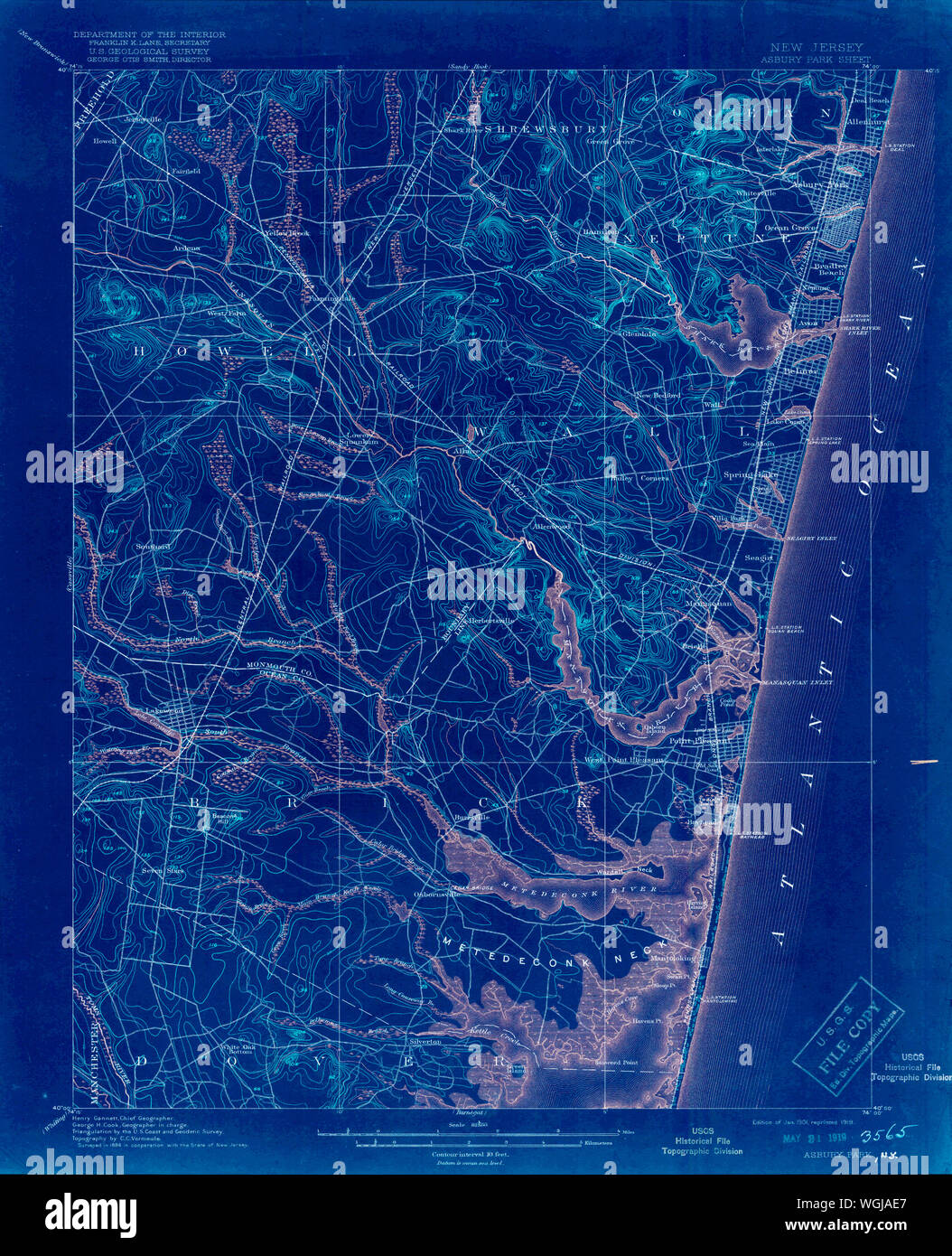 Asbury park maps hi-res stock photography and images - Alamy