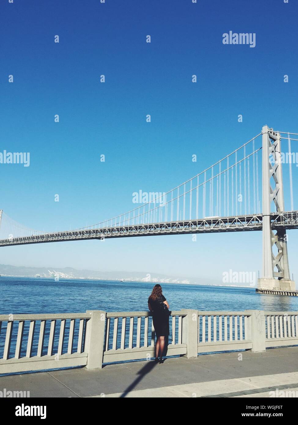 Woman bridge looking hi-res stock photography and images - Alamy