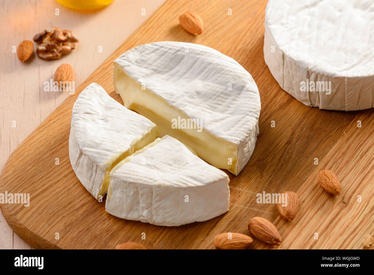 Close up on a camembert Stock Photo - Alamy