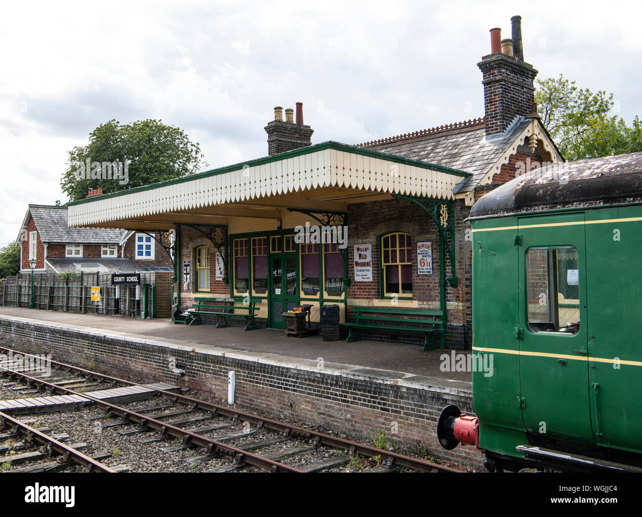 County School Railway station Stock Photo - Alamy