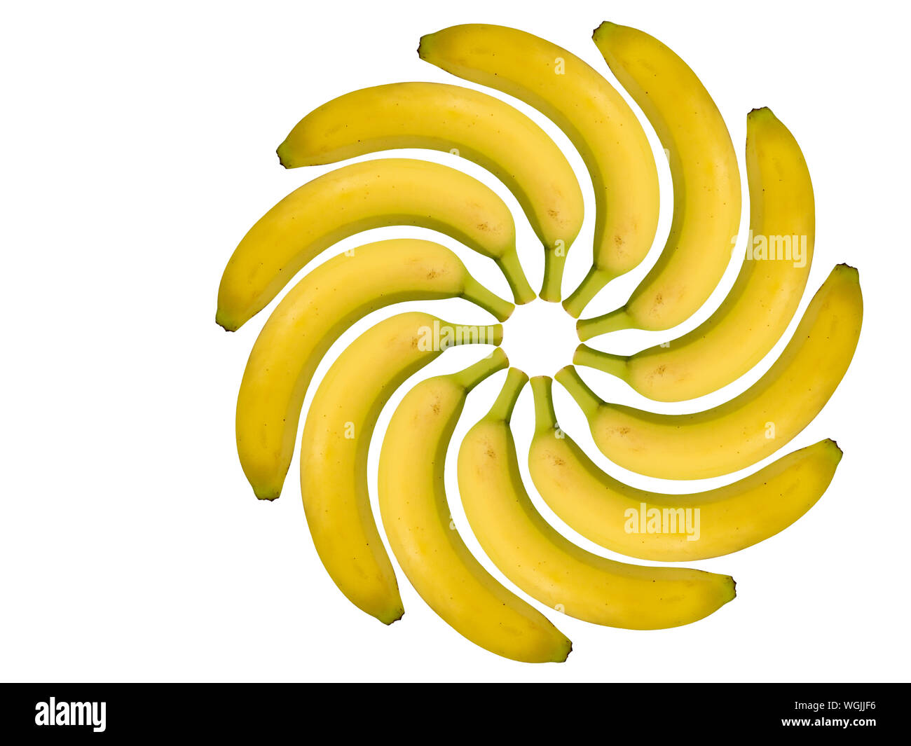 Banana circle shape hi-res stock photography and images - Alamy