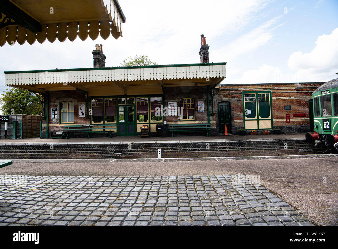 County School Railway station Stock Photo - Alamy